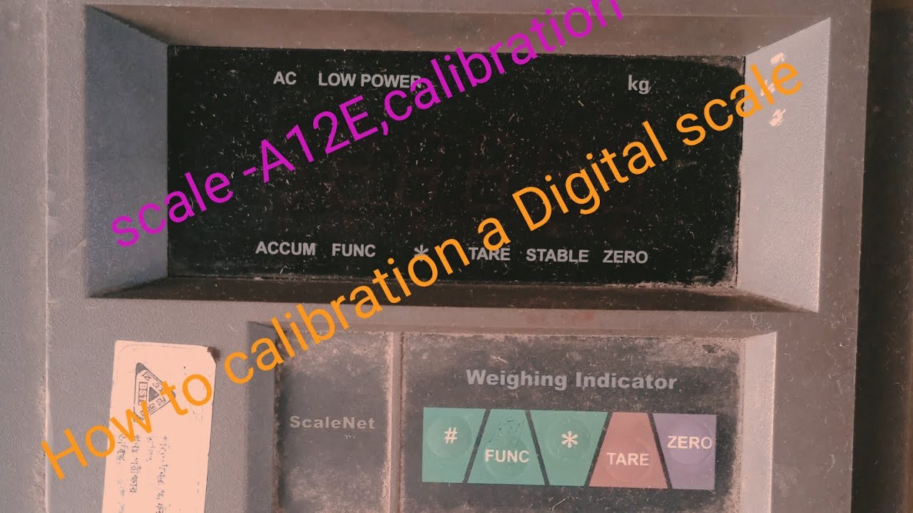 digital scale A12E calibration ( Model) - YouTube