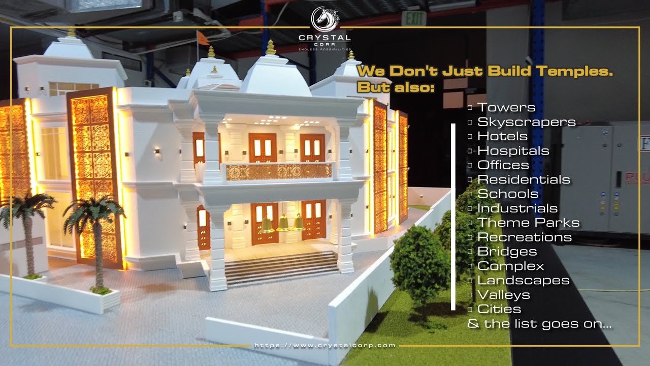 Model Making - Scale Model - Temple (Full) by Crystal Corp - YouTube