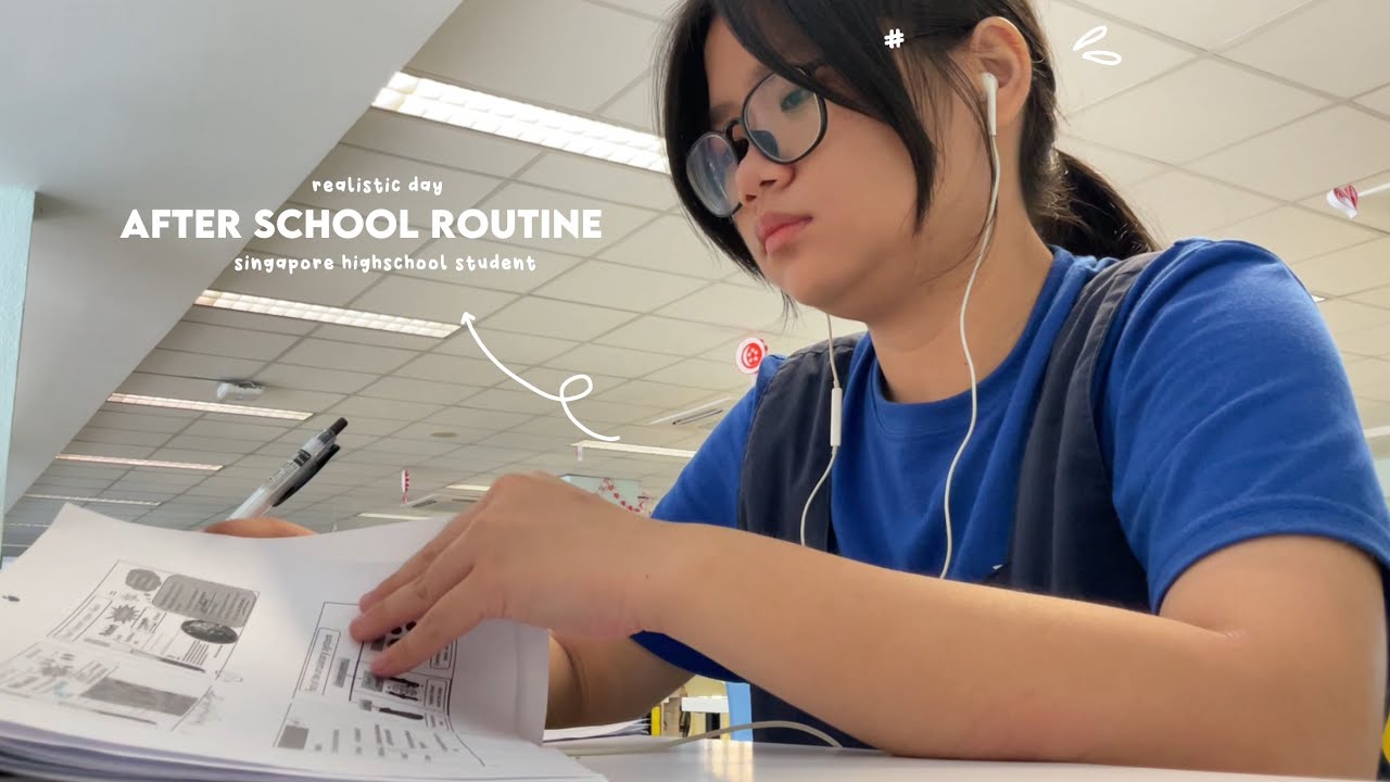 PRODUCTIVE AFTER SCHOOL ROUTINE ☆: staying in school to study, catching ...