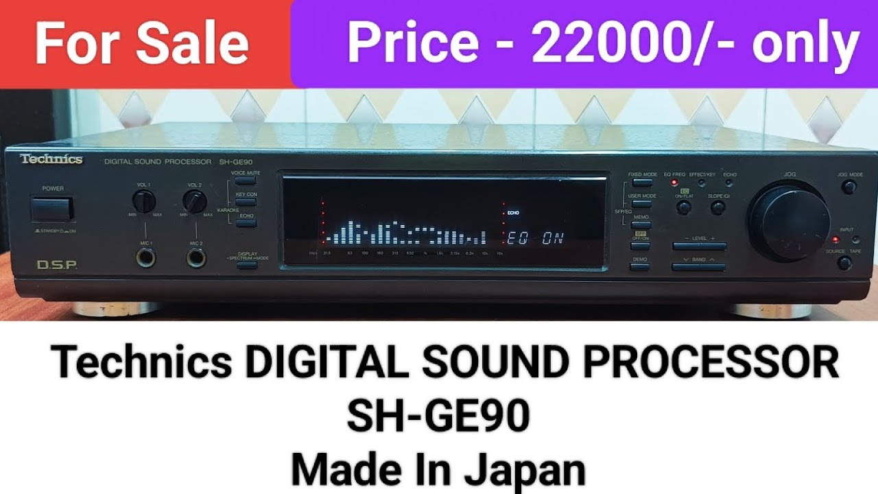 Technics (DSP) DIGITAL SOUND PROCESSOR SH-GE90 Made In Japan Nice ...
