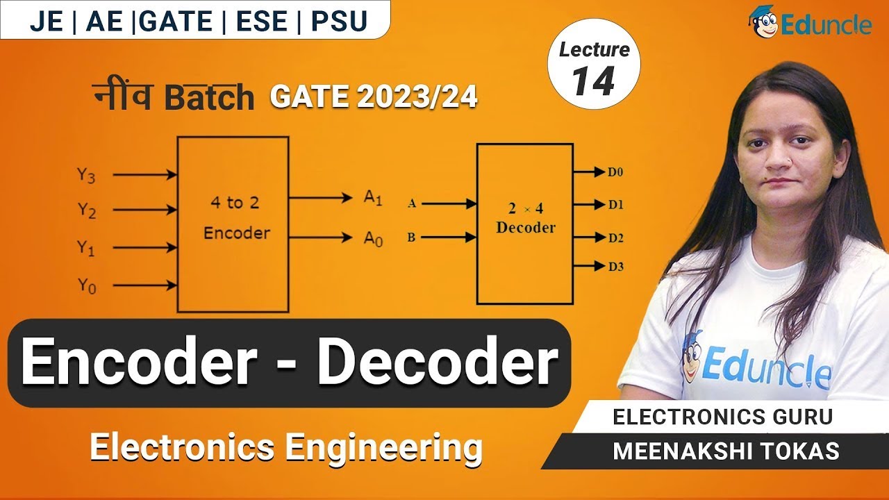 GATE ECE 2023|L-14 Digital Electronics | Encoder - Decoder | Free नींव ...