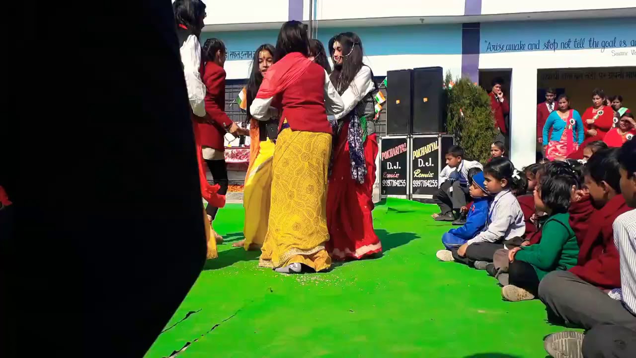 Garhwali jagar || Jagar Girls Dance || School Girls Dance || - YouTube
