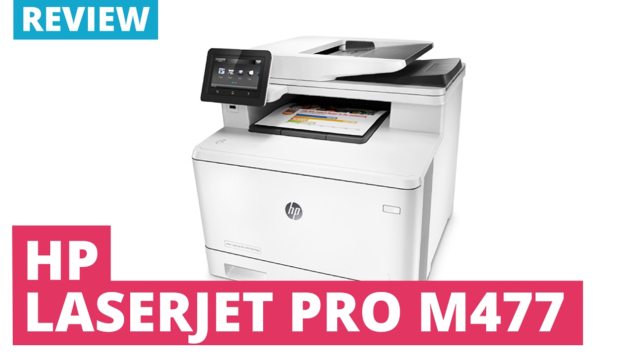 HP LaserJet Pro M477fdw A4 Colour Multifunction Laser Printer - YouTube
