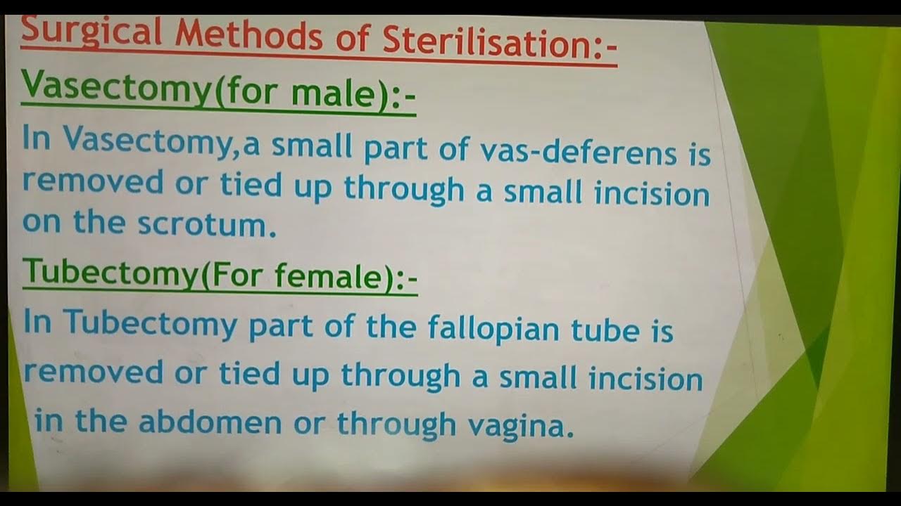 Vasectomy Tubectomy Youtube