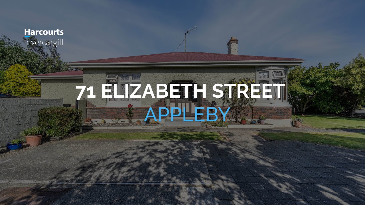 FOR SALE - 71 Elizabeth Street, Appleby - Harcourts Invercargill - YouTube