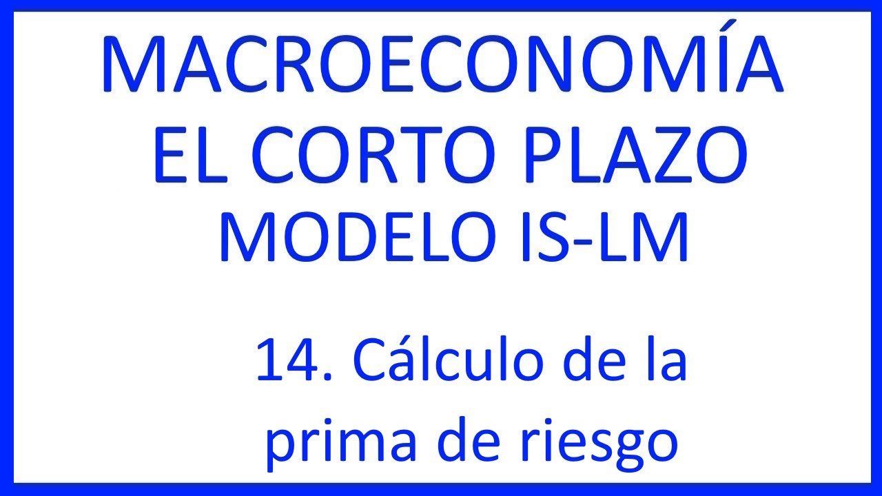 14. Cálculo de la prima de riesgo - YouTube