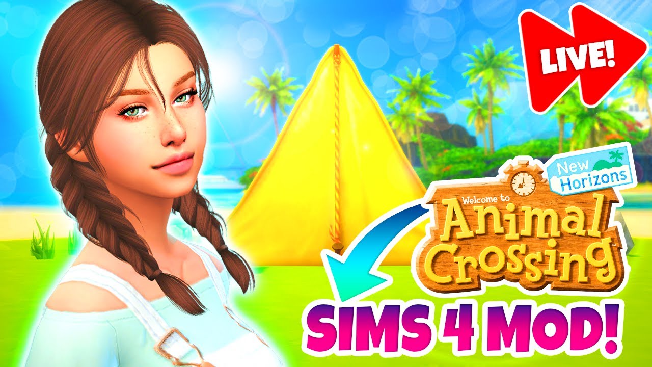 Animal Crossing Challenge in Sims 4? ! 🌸 (MOD) - YouTube