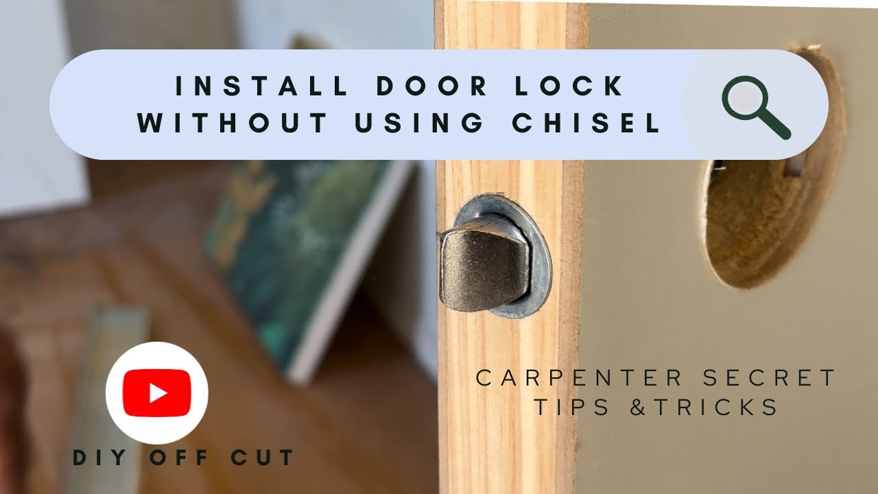 Install Door Lock Without Chisel Step by Step | installation Door Lock ...
