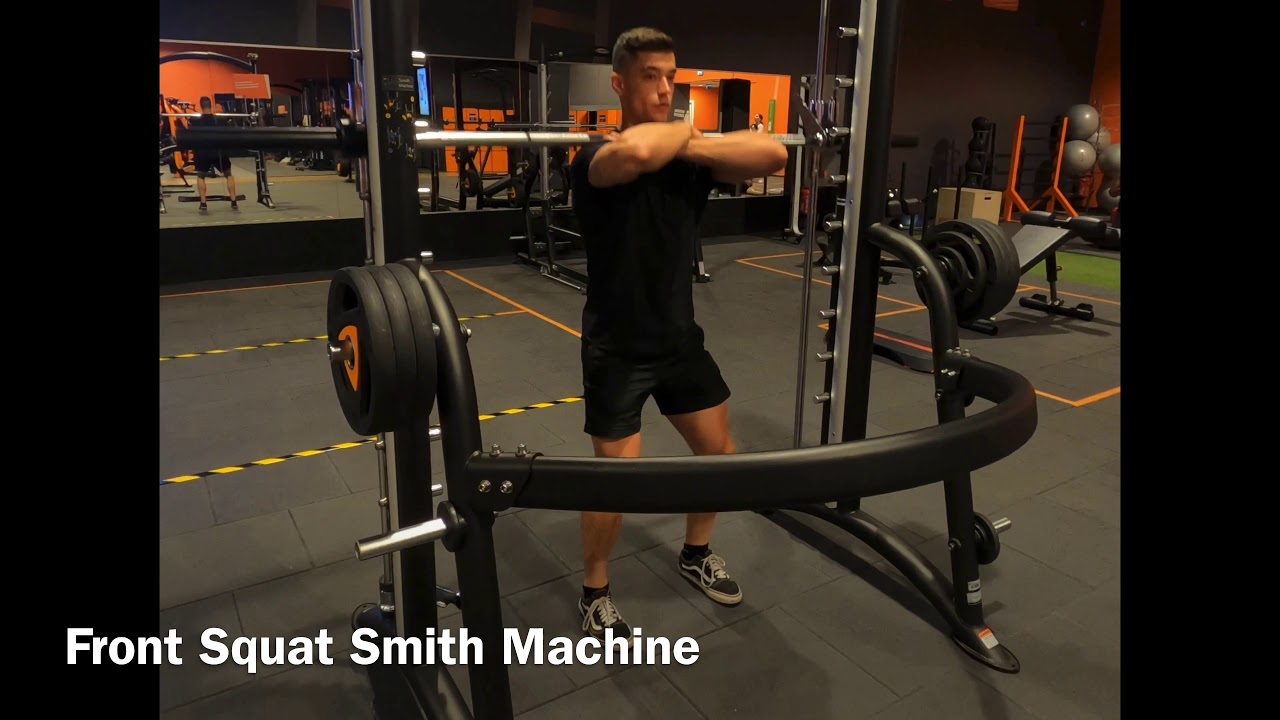 Front Squat Smith Machine - YouTube