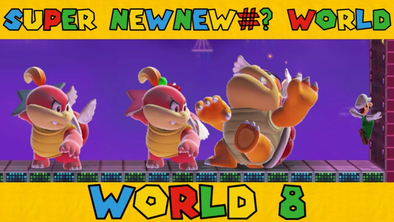 Showdown With The Koopa Troopers - Super Newnew#& World 8 - Super Mario ...