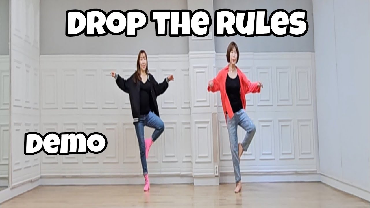 Drop the Rules - Line Dance (Demo)/Intermediate/Advanced/Niels Poulsen - YouTube