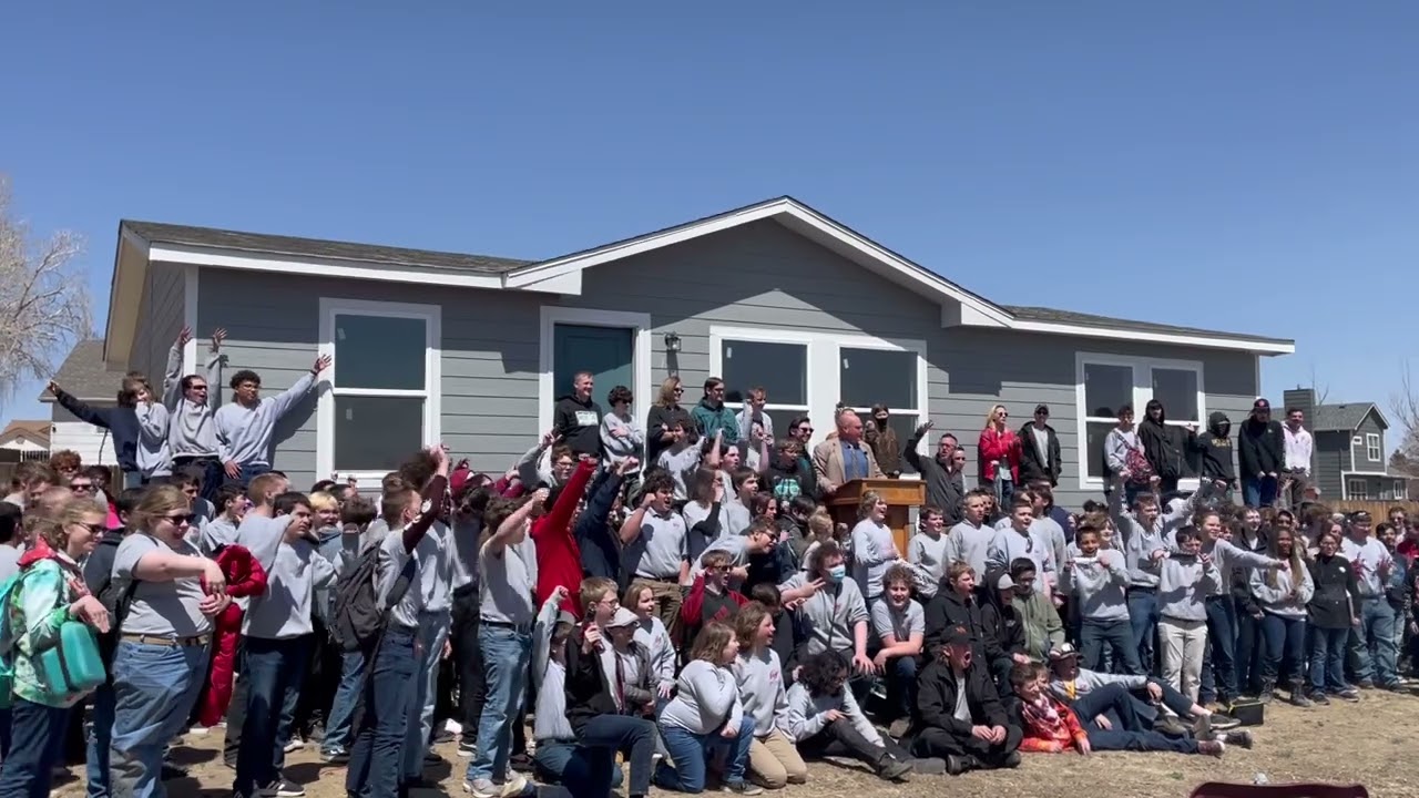 Power Technical Early College Home Build Completion Ceremony - YouTube