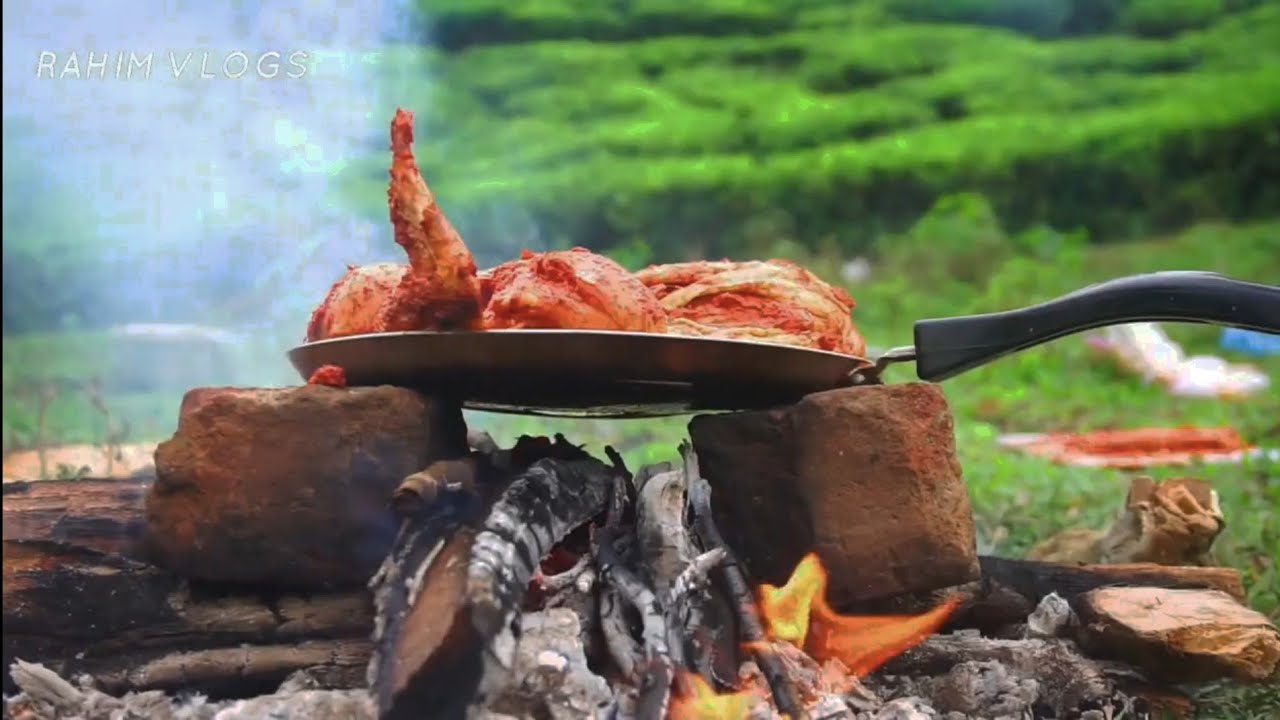 Stoned chicken in outdoor | Nilgiri_outdoor_kitchen | natural_cooking ...