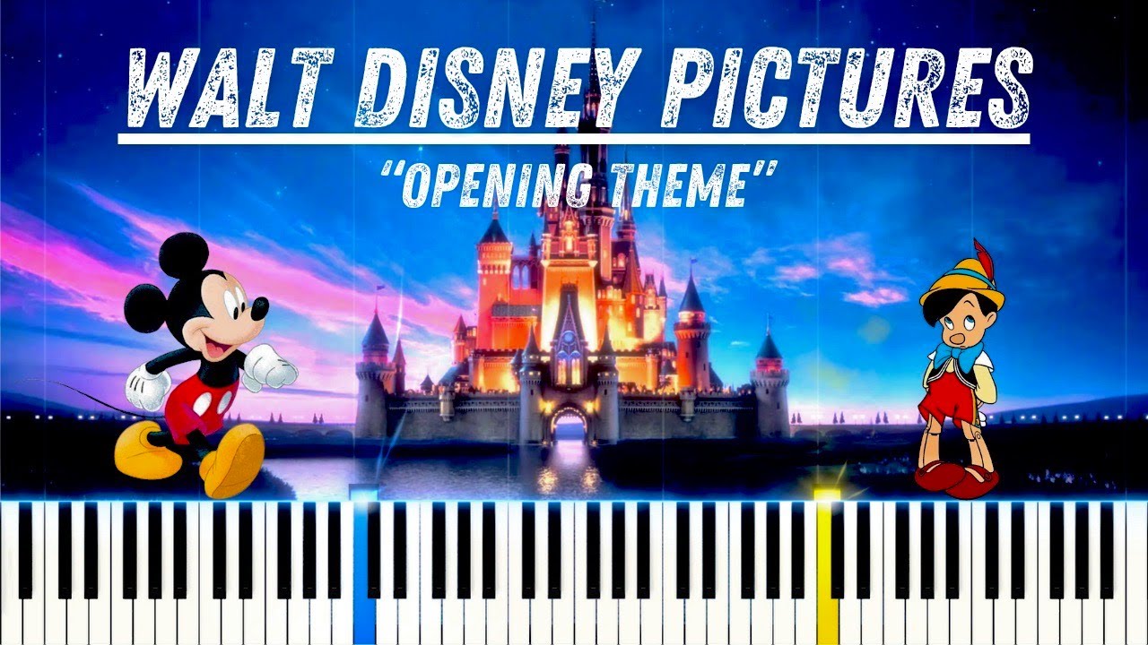 Walt Disney Pictures (Opening Theme) - EASY PIANO - YouTube