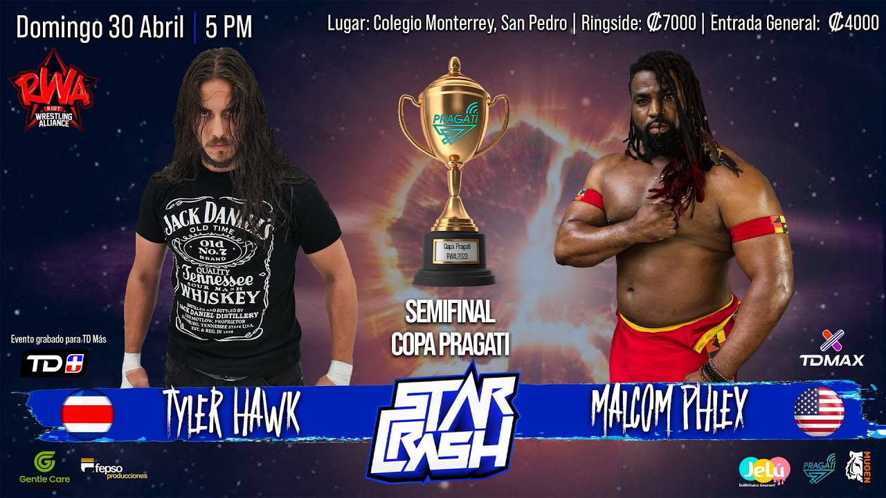 FULL MATCH | Tyler Hawk vs Malcom Phlex. RWA - STARCRASH 2023. - YouTube