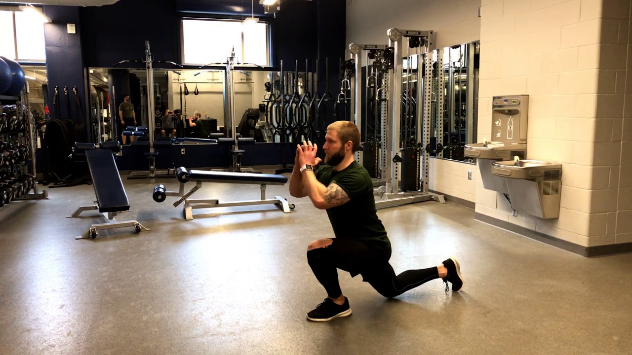 Alternating Step Back Lunge - YouTube
