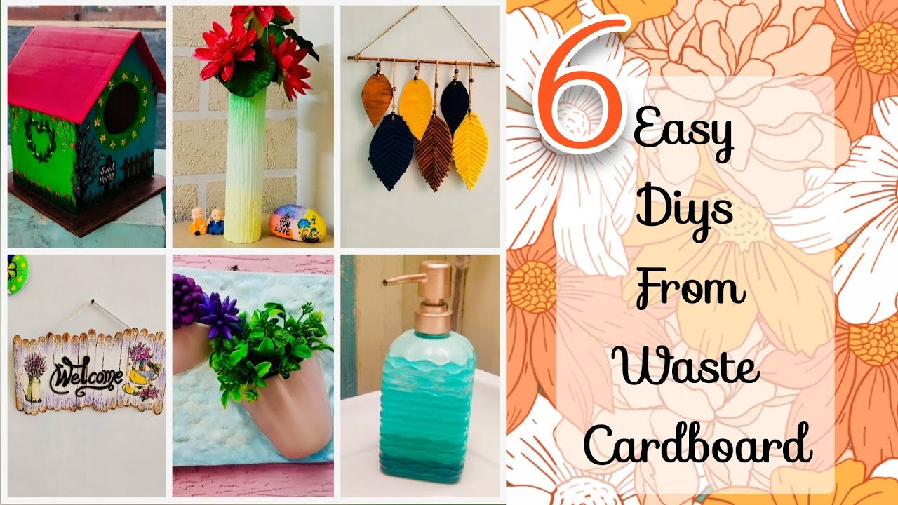 Easy Diys From Waste Cardboard For Home & Garden | Unique Diys | Reuse ...