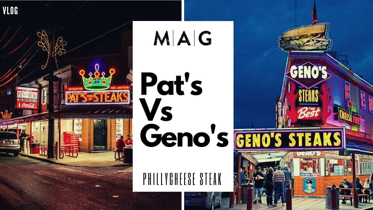 Philly CheeseSteak Pat's Vs. Geno's | MAG🔥 - YouTube