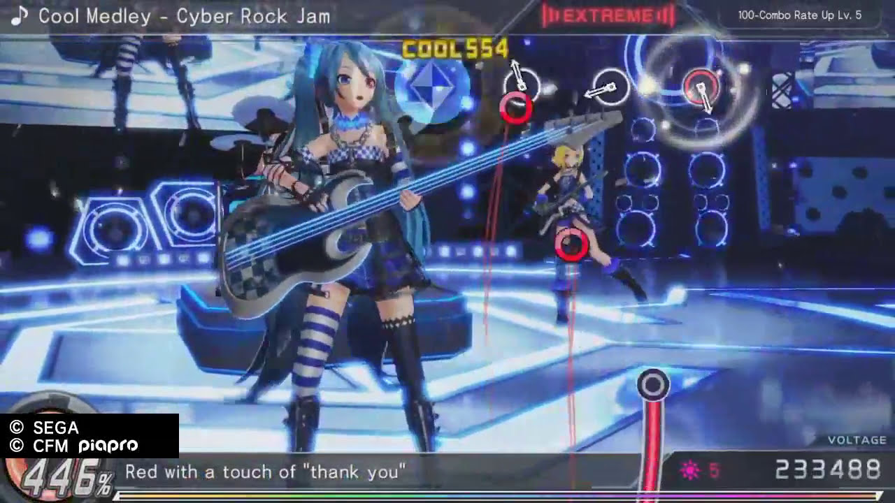 【Project DIVA X】Cool Medley: Cyber Rock Jam - Extreme [PERFECT] 9 ...