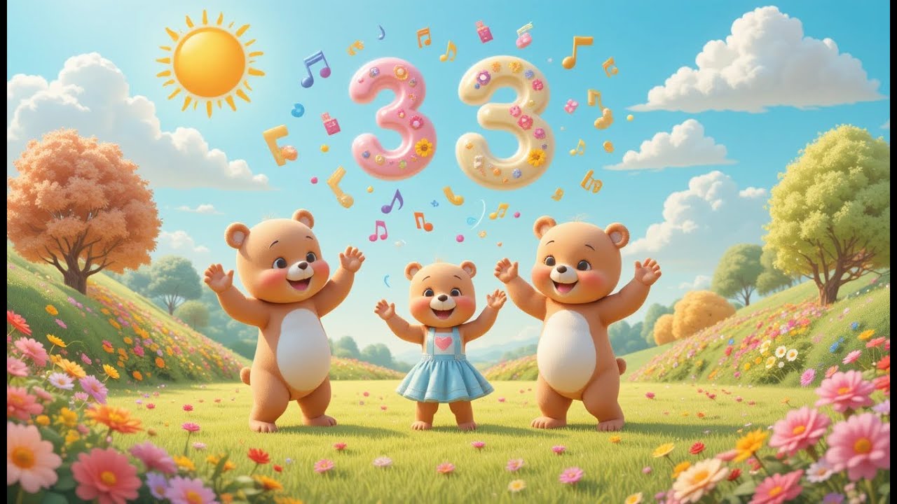 Bear Counting 1 to 10 | Fun Number Song for Kids with Cute Bears - YouTube