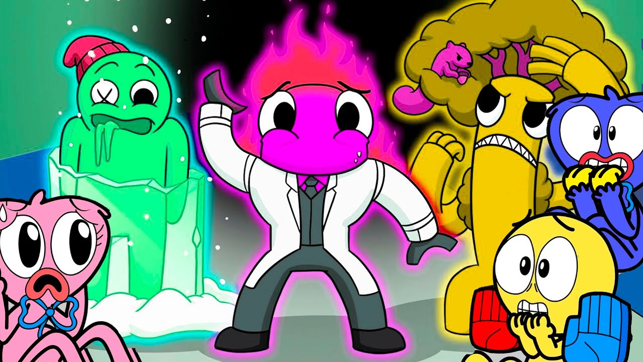 Rainbow Friends React To Himself But ELEMENTAL?! - Rainbow Friends ...