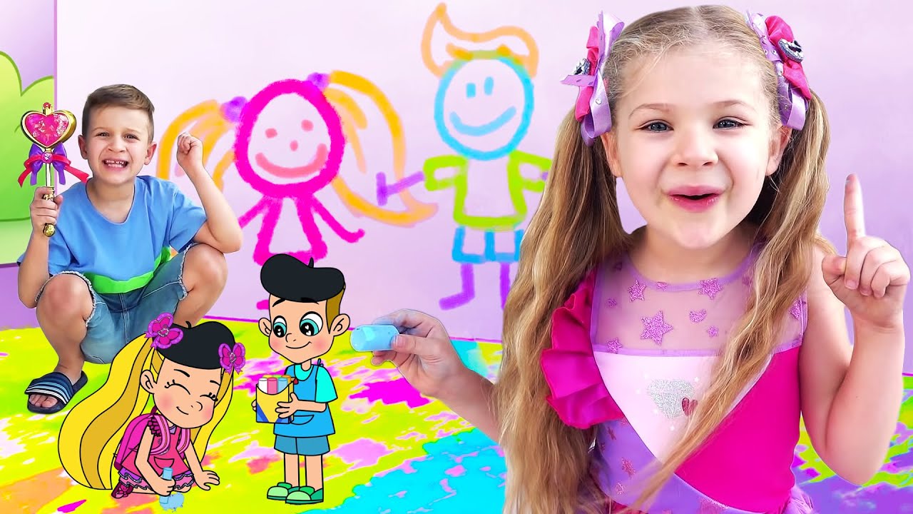 Kartun Diana Dan Roma - Menggambar Buah Dan Sayuran Sehat - YouTube