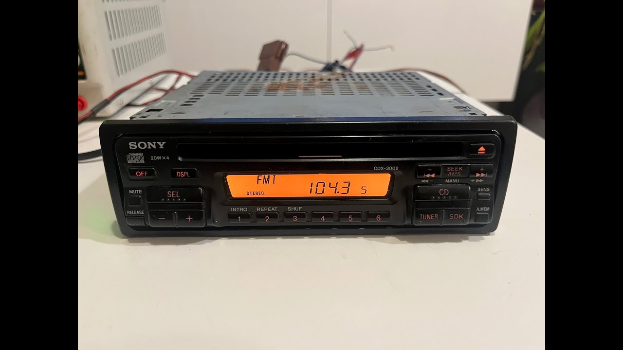 SONY CDX-3002 Test Video after restoration - YouTube