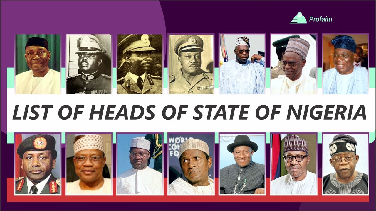 List of Nigeria Presidents from 1960 to till date - YouTube