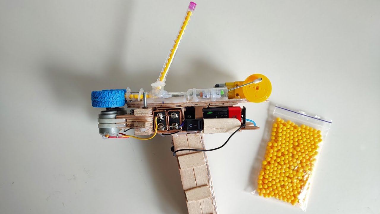 How to make a submachine gun | DIY toy submachine gun at home - YouTube