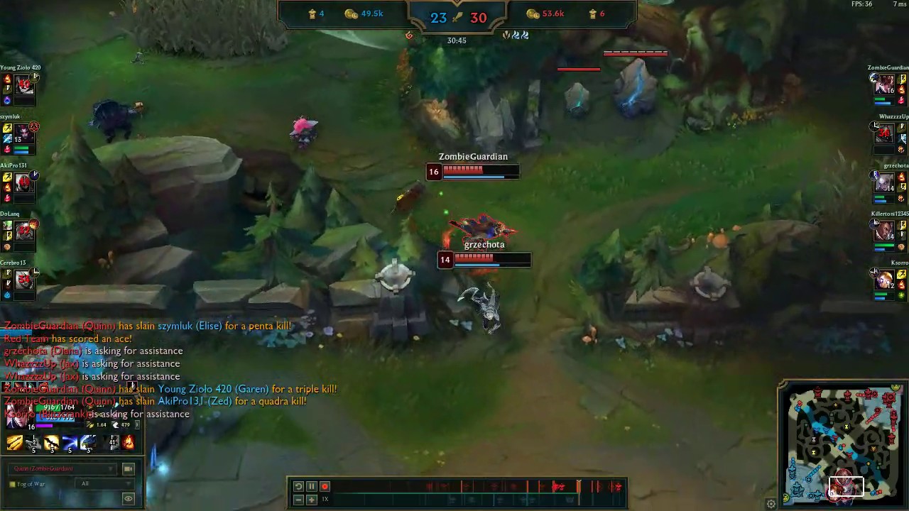 LoL S10 first penta - YouTube
