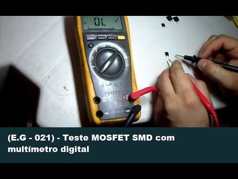 (E.G - 021) - Teste MOSFET SMD com multímetro digital - YouTube