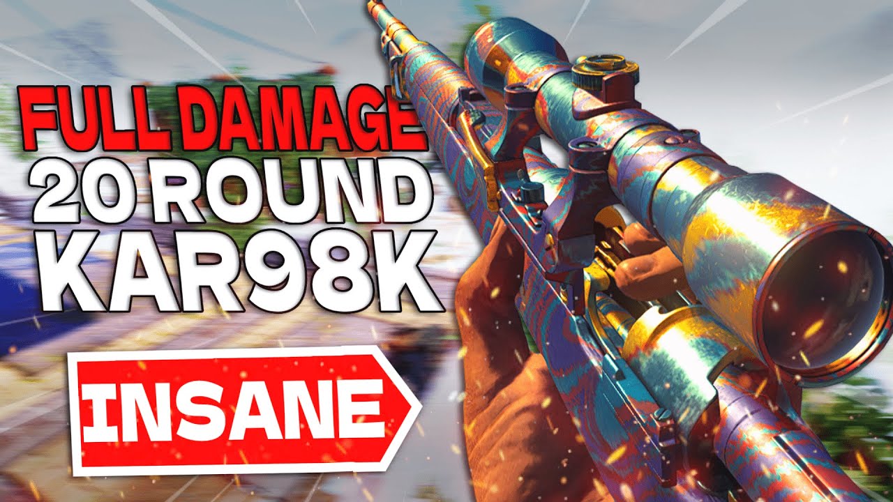 How to equip a 20 ROUND MAG on the KAR98K in SECONDS! (Vanguard Glitch ...