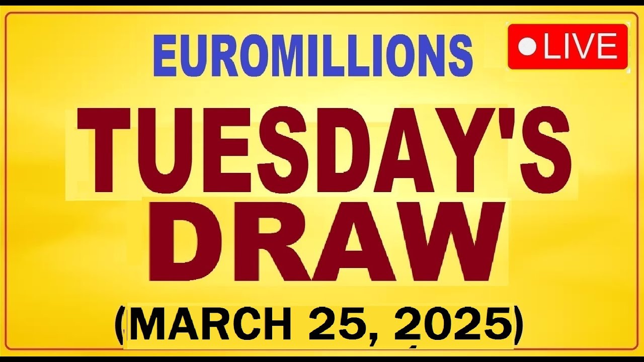 The National Lottery Euromillions Live Draw Results Today - March 25 ...