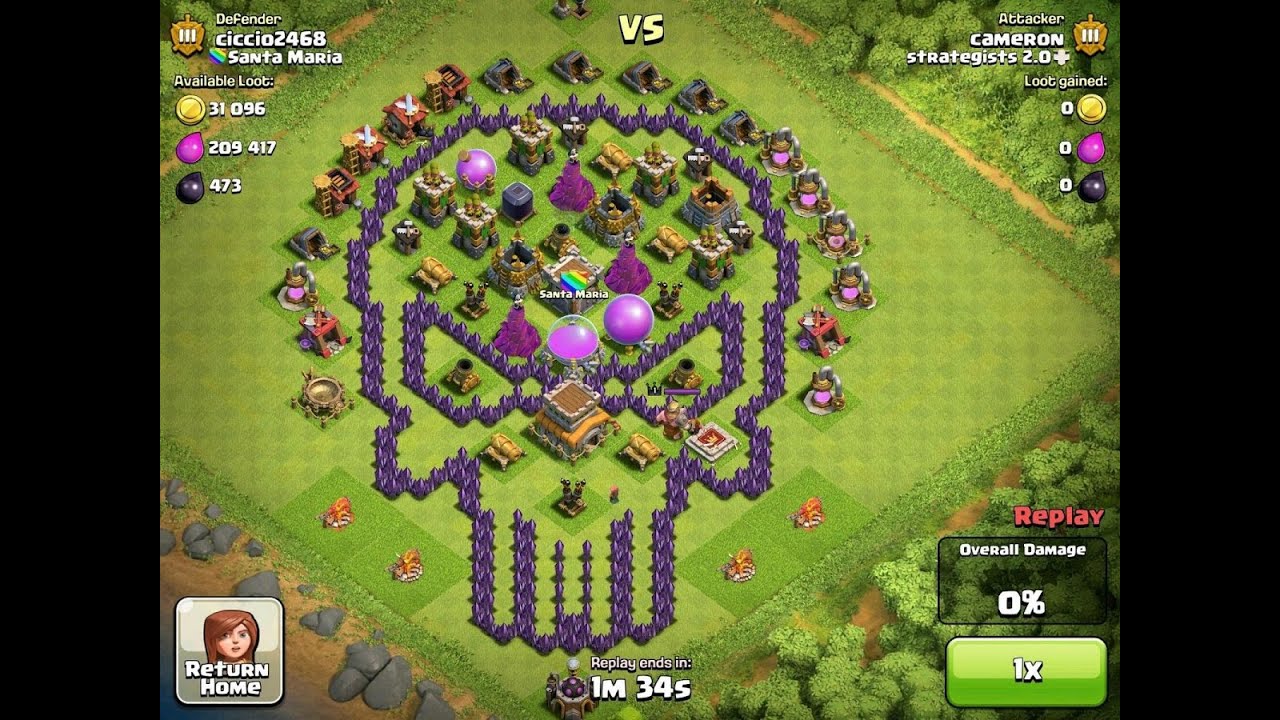 TH 8 Awesome Attack ! How To Do 3 Star a TH8 Using Dragon Attack ...