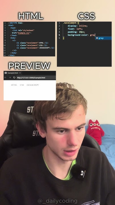 How to code a navbar in HTML and CSS #frontenddeveloper - YouTube