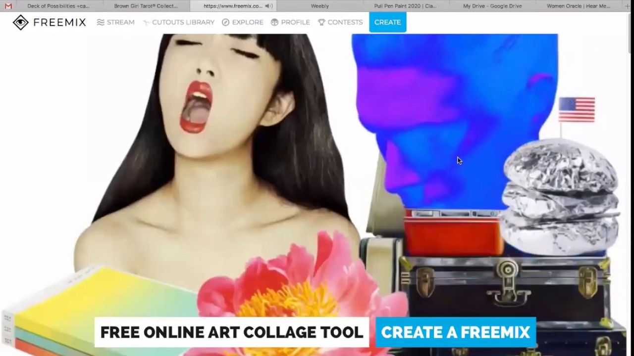 Overview of Freemix.com Free Online Collage Tool - YouTube