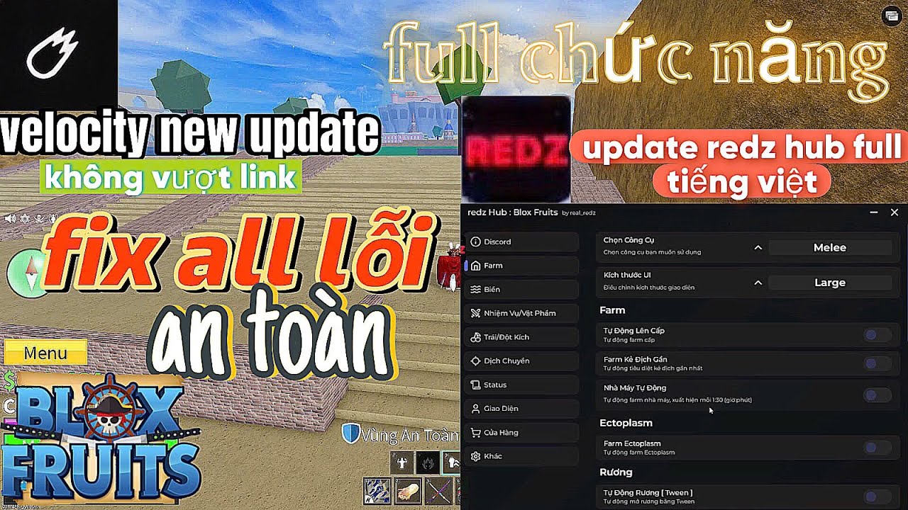 Cách Hack Blox Fruit Trên PC Client Velocity Update Mới, ANTI, FIX ALL ...
