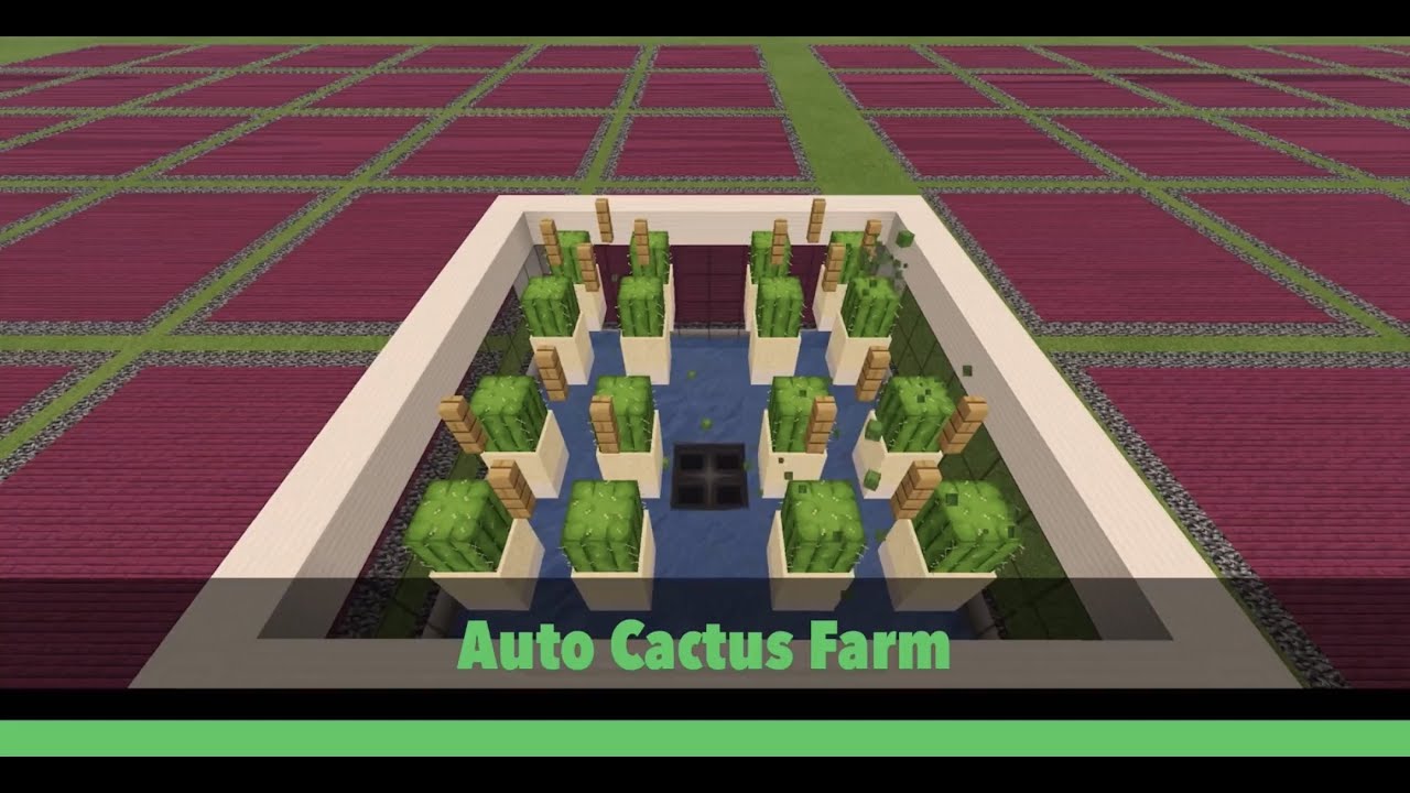 Automatic Cactus Farm | Minecraft Build/ Hack - YouTube