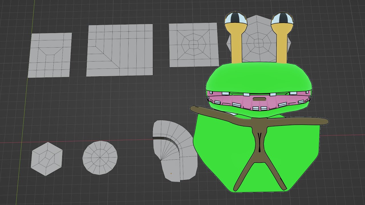 Blender Tutorial Organic and Hard Surface modeling topology design ...