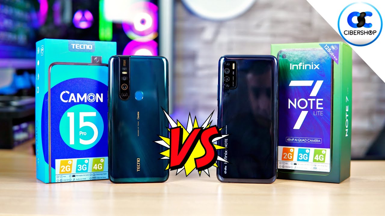 🔥COMPARATIVA!! Tecno Camon 15 PRO 🆚 Infinix Note 7 LITE - YouTube