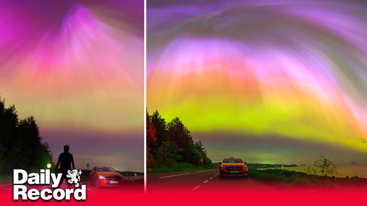Stunning aurora captured across the UK in strongest solar storm in ...