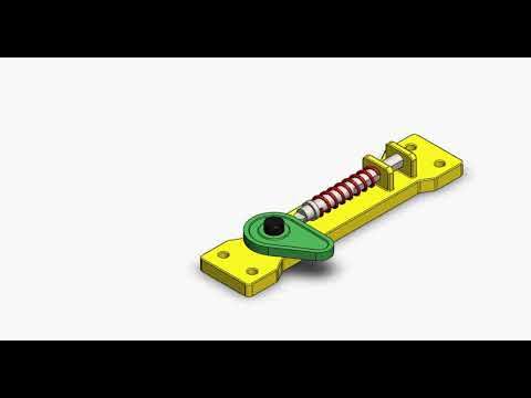 CAM and Spring mechanism in SolidWorks and animate its motion.# ...