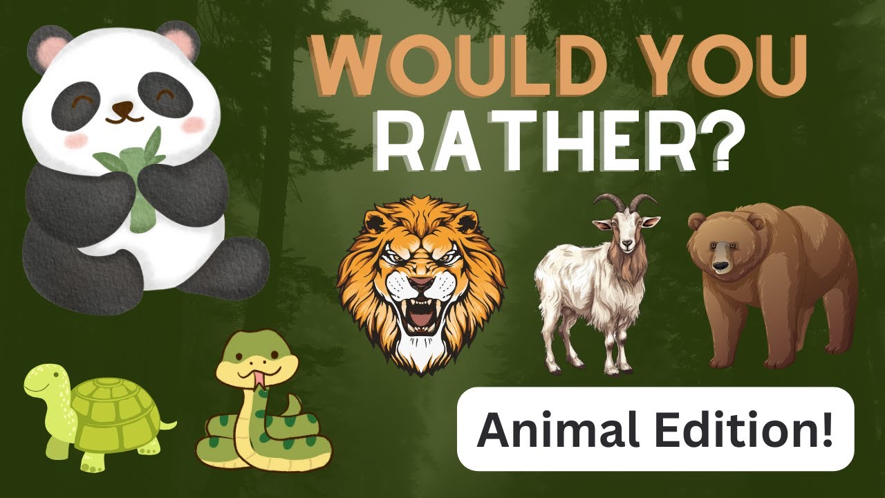 Would You Rather | ANIMAL EDITION! #wouldyourathergame #wouldyourather ...