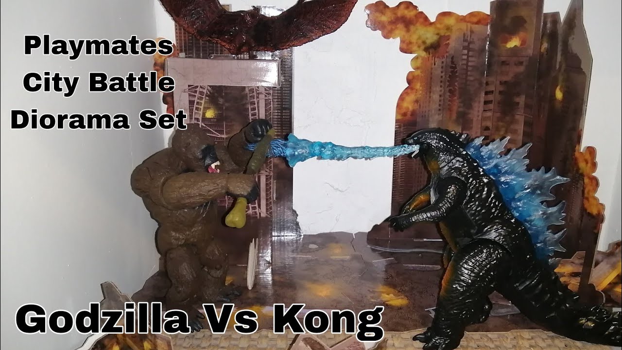 Godzilla vs Kong City Battle Set Playmates Unboxing y Review en Español ...