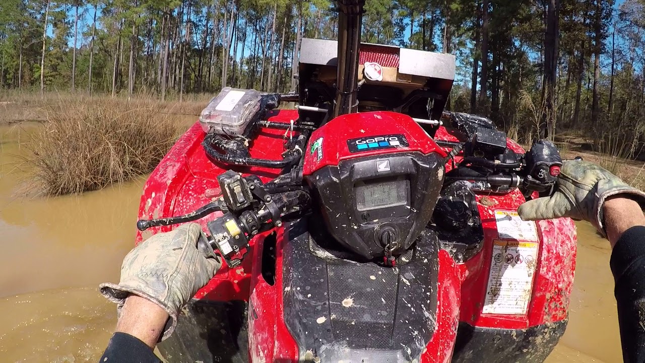 Setup test: 2016 Honda Rubicon deluxe 53%gr 32.5 ol2s 2in lift - YouTube