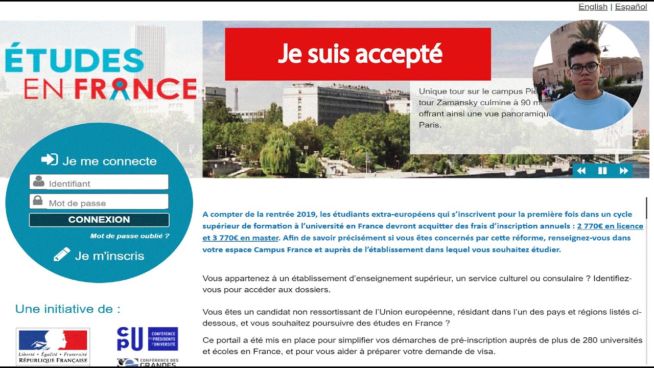 Confirmer une acceptation sur PASTEL | ETUDIER EN FRANCE - YouTube