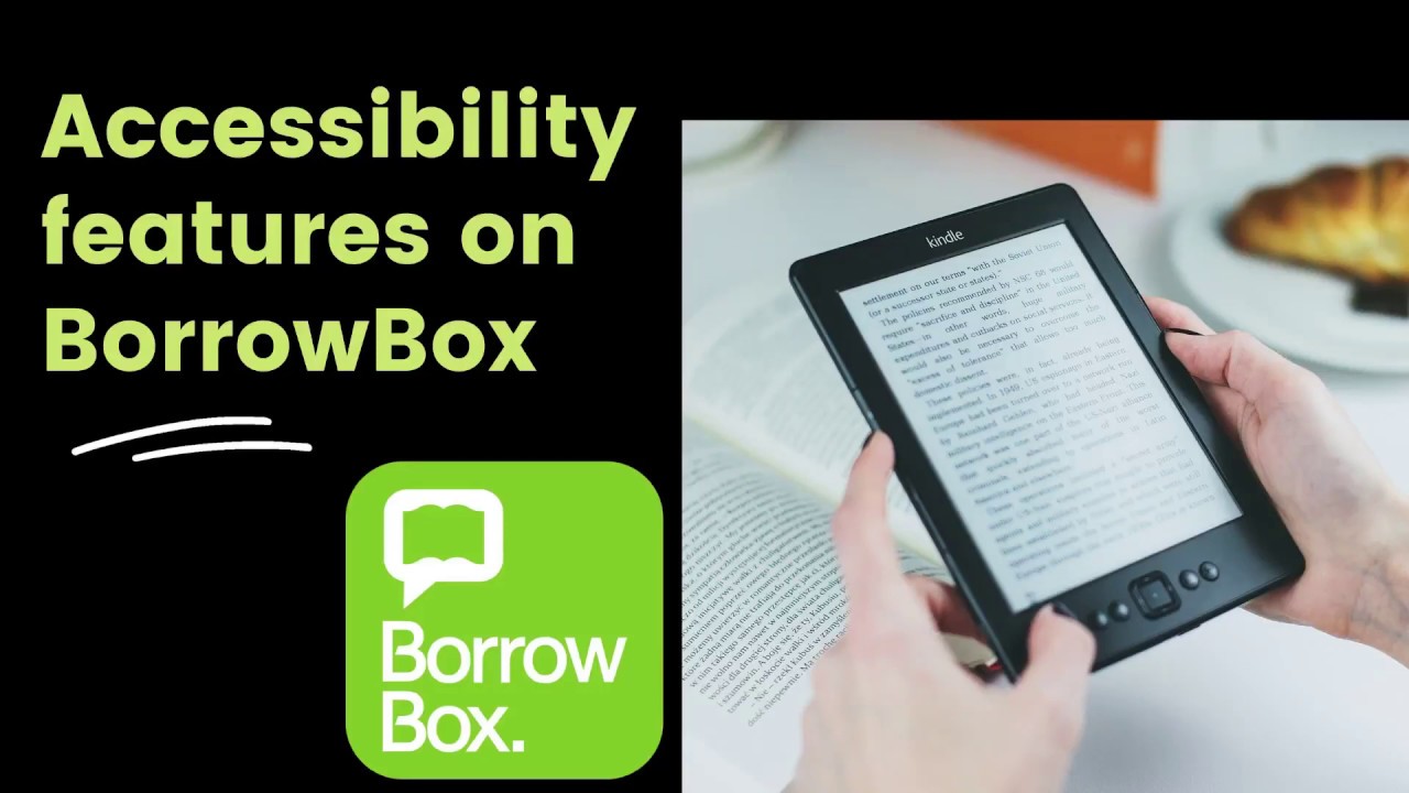 Accessibility features in BorrowBox - YouTube