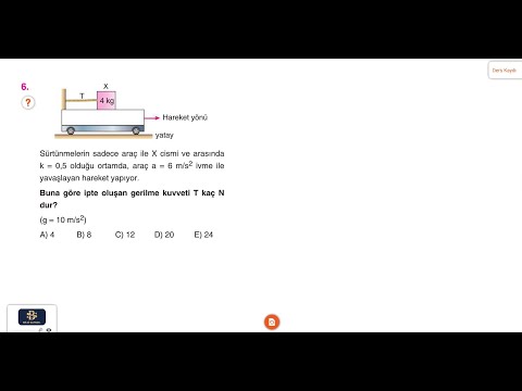Test 18-Soru-6 | Bilgi Sarmalı 11.Sınıf Fizik Soru Bankası | Eylemsizlik-1