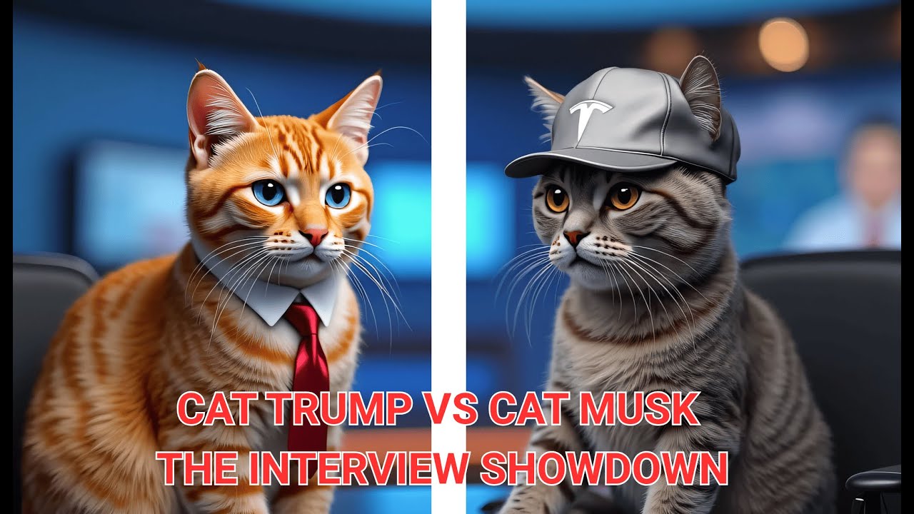 CAT TRUMP VS CAT MUSK – THE INTERVIEW SHOWDOWN - YouTube