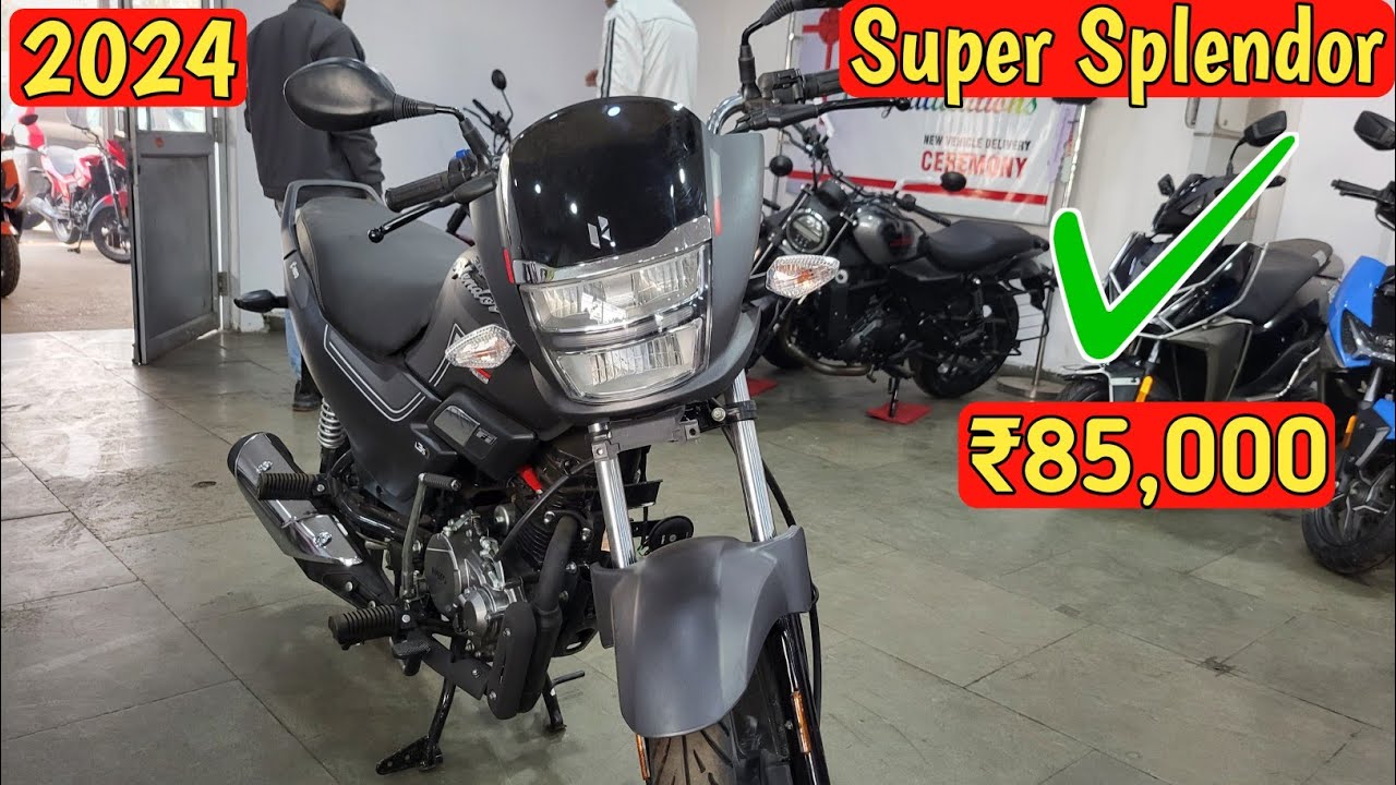 Super Splendor 2024 New Model | On Road Price | New Changes | Mileage ...